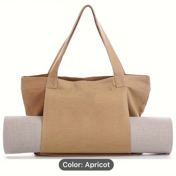 Bags | Nwot Peach Yoga Bag With Yoga Mat Pocket | Poshmark